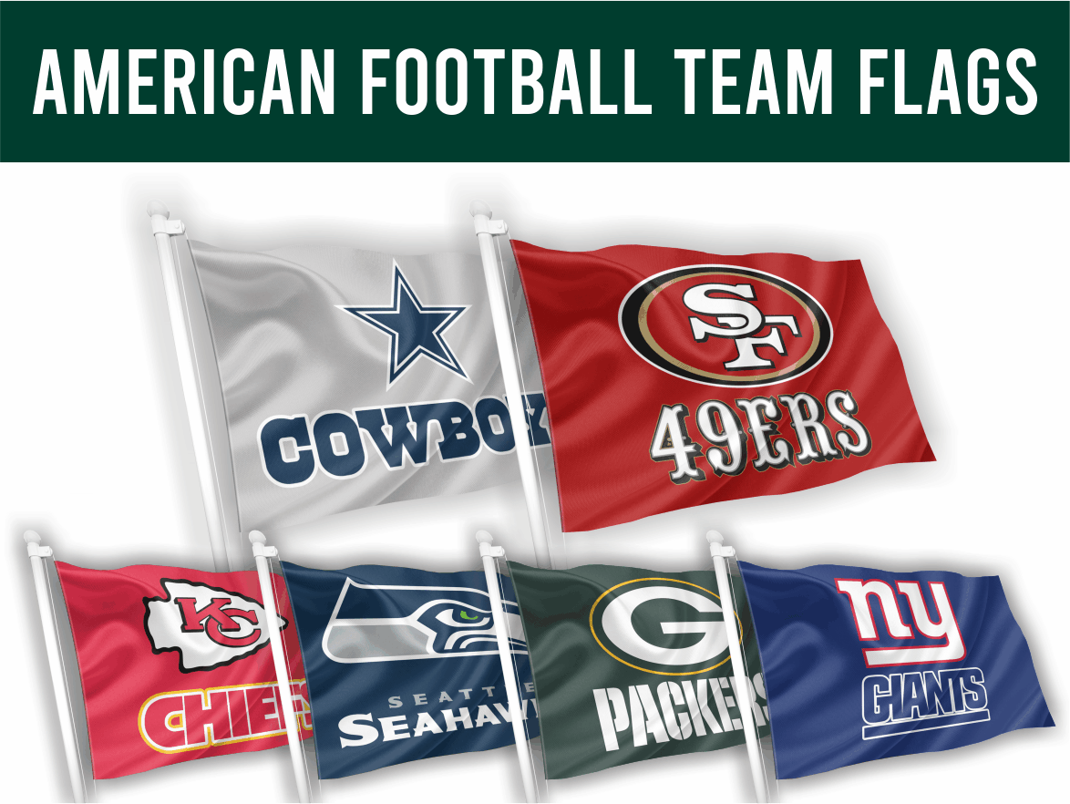 High-Quality American Football Flags | Made in Dublin | NFL, College ...