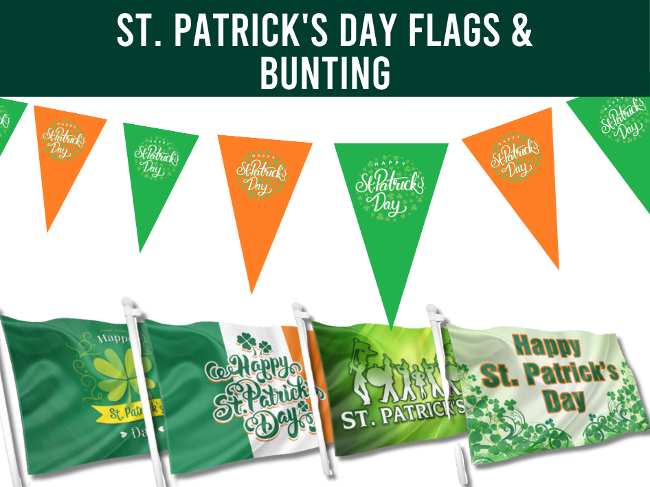 St. Patrick’s Day Flags & Bunting – Premium Irish Decorations ...