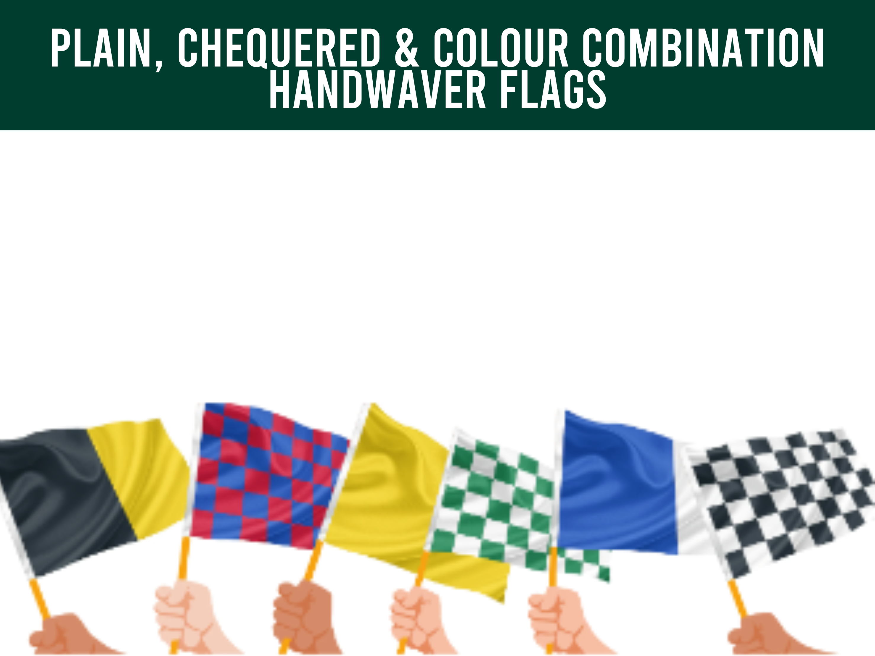 Plain, Chequered & Colour Combination Handwaver Flags – Flags Ireland ...