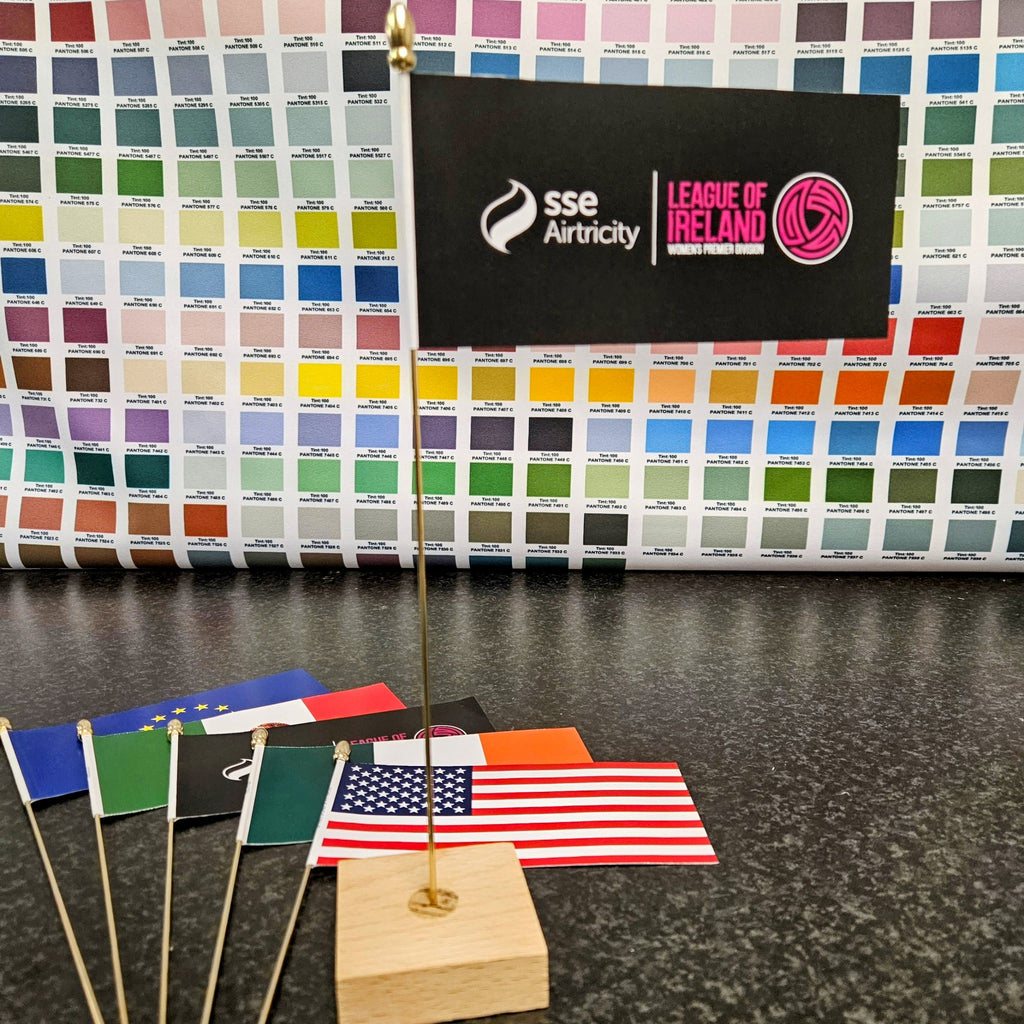 Table Flag - Any Logo or standard flag of your choice – Flags Ireland ...