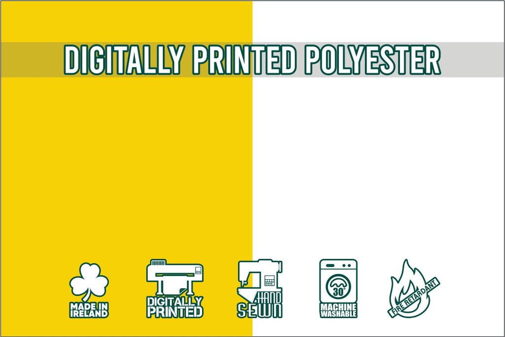 Golden Yellow & White Coloured Flag – Flags Ireland Prospect Design