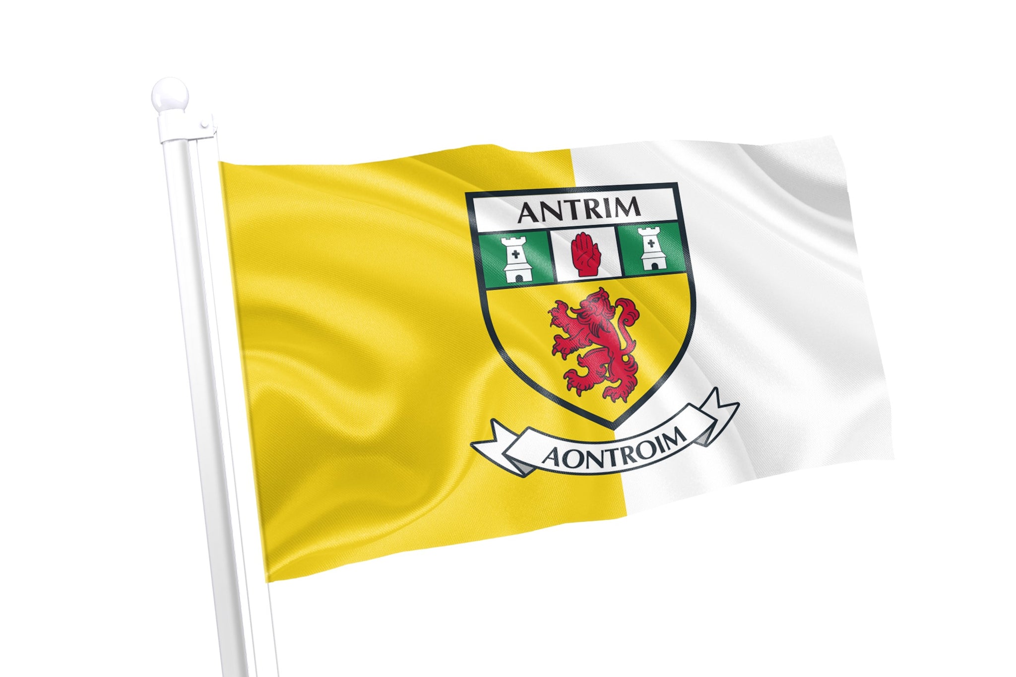 Antrim County Crest Flag - Made in Ireland - Ships Worldwide – Flags ...