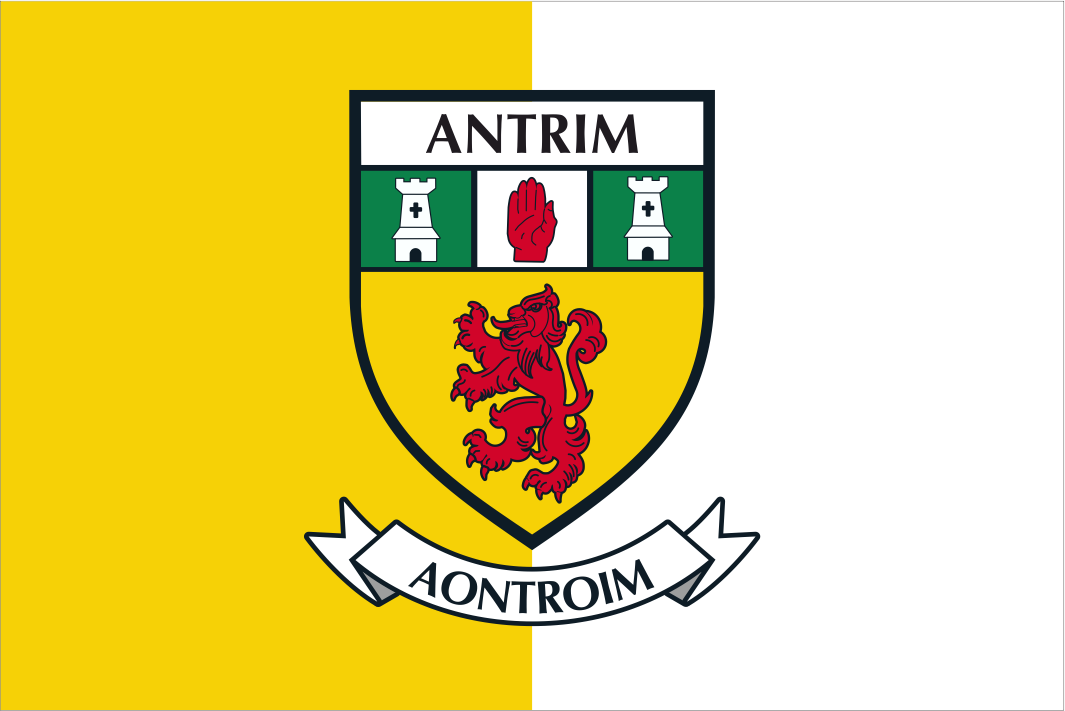 Antrim County Crest Flag – Flags Ireland Prospect Design