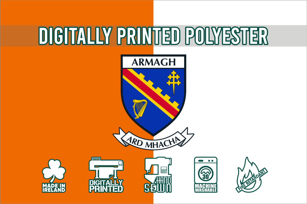 Armagh County Crest Flag – Flags Ireland Prospect Design