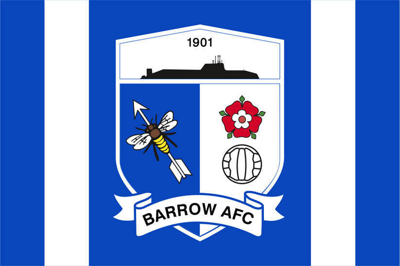 Barrow Football Club Flag - Premium Knitted Polyester, Multiple Sizes ...
