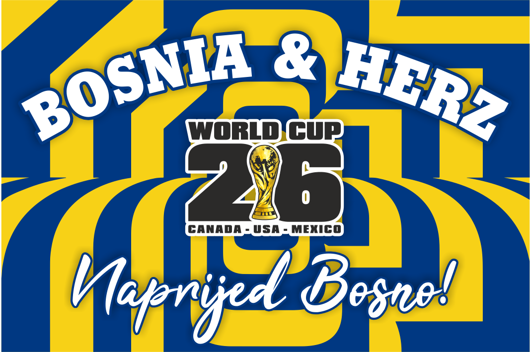 Bosnia and Herzegovina World Cup 2026 Football Supporter Flag | Irish ...