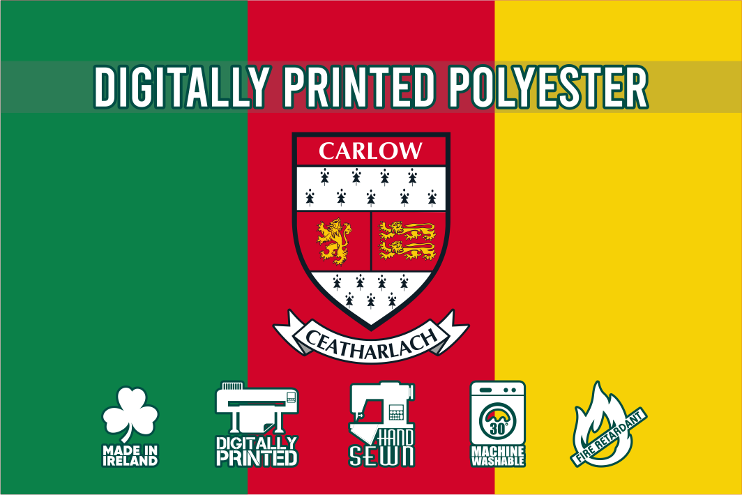 Carlow County Crest Flag – Flags Ireland Prospect Design