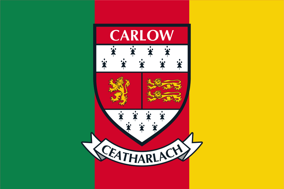 Carlow County Crest Handwaver Flags – Flags Ireland Prospect Design