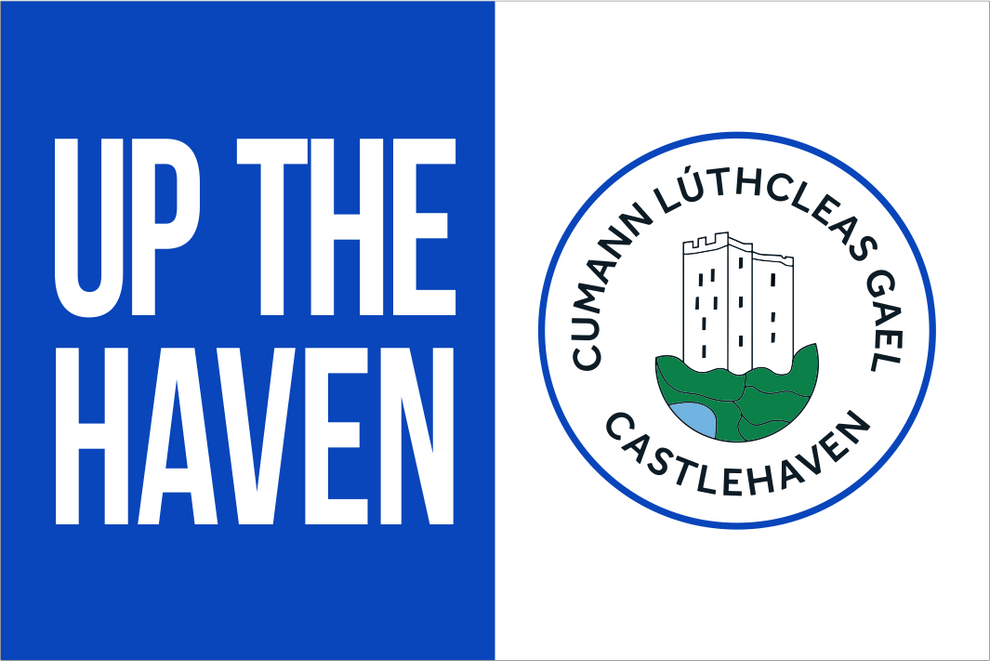 Castlehaven GAA Club ''UP THE HAVEN'' Crested Flag - Premium Knitted ...