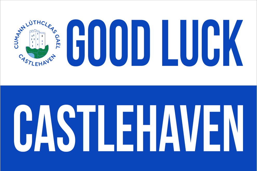 ''GOOD LUCK CASTLEHAVEN'' Crested Flag - Premium Knitted Polyester ...