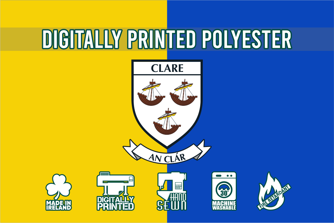 Clare County Crest Flag – Flags Ireland Prospect Design