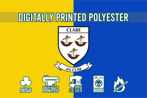 Clare County Crest Flag – Flags Ireland Prospect Design