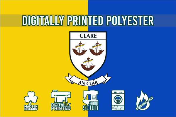 Clare County Crest Flag – Flags Ireland Prospect Design