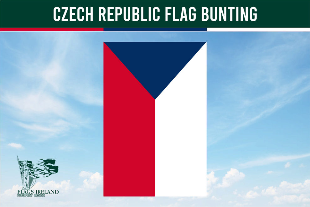 Czech Republic Flag Bunting – Flags Ireland Prospect Design