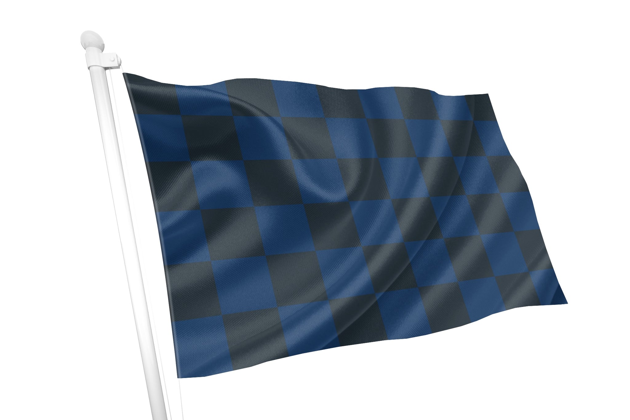 Dark Blue & Black Chequered Flag – Flags Ireland Prospect Design