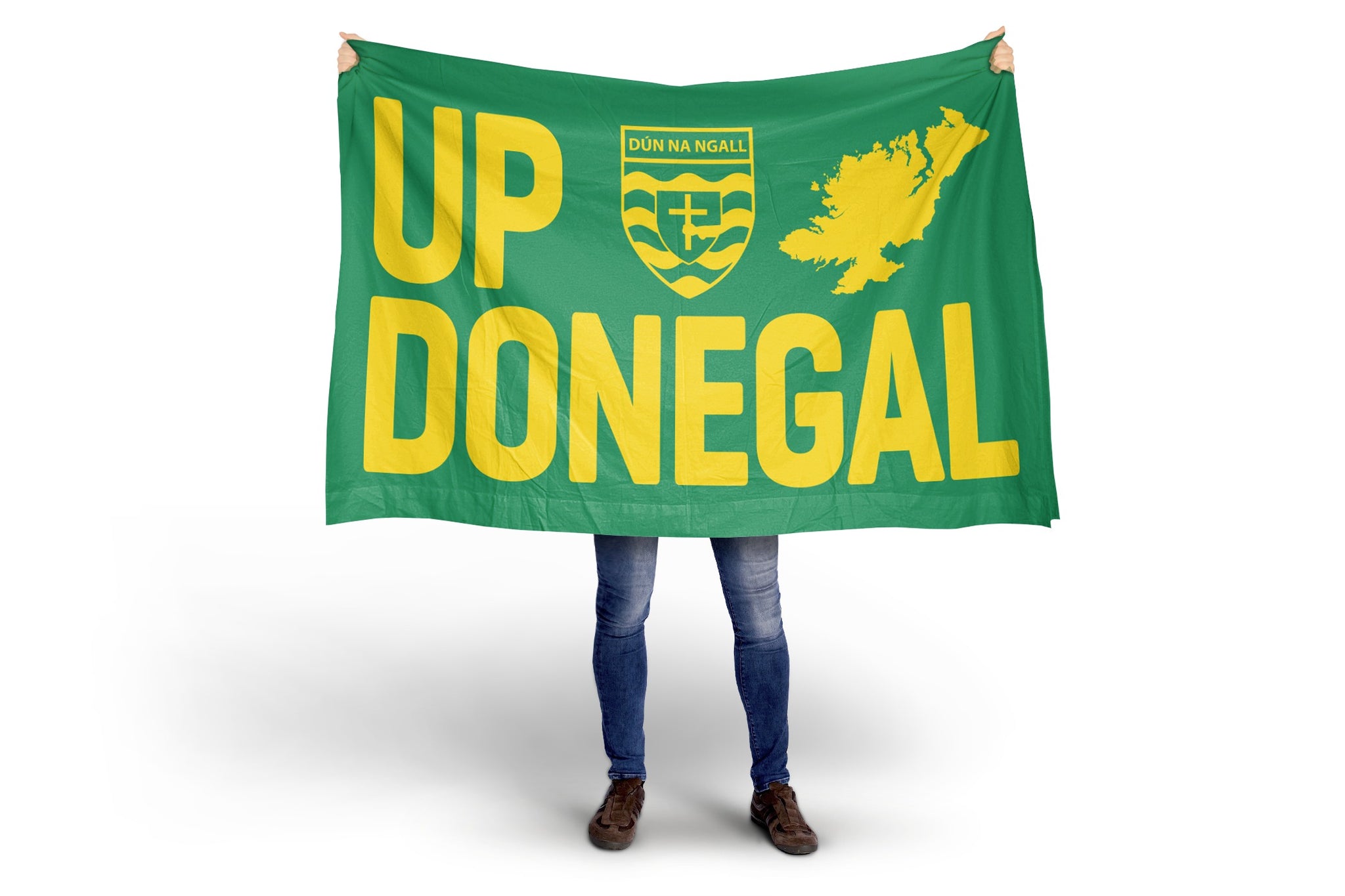 Donegal GAA ''Up Donegal'' Crest Flag | Flags Ireland – Flags Ireland Prospect Design