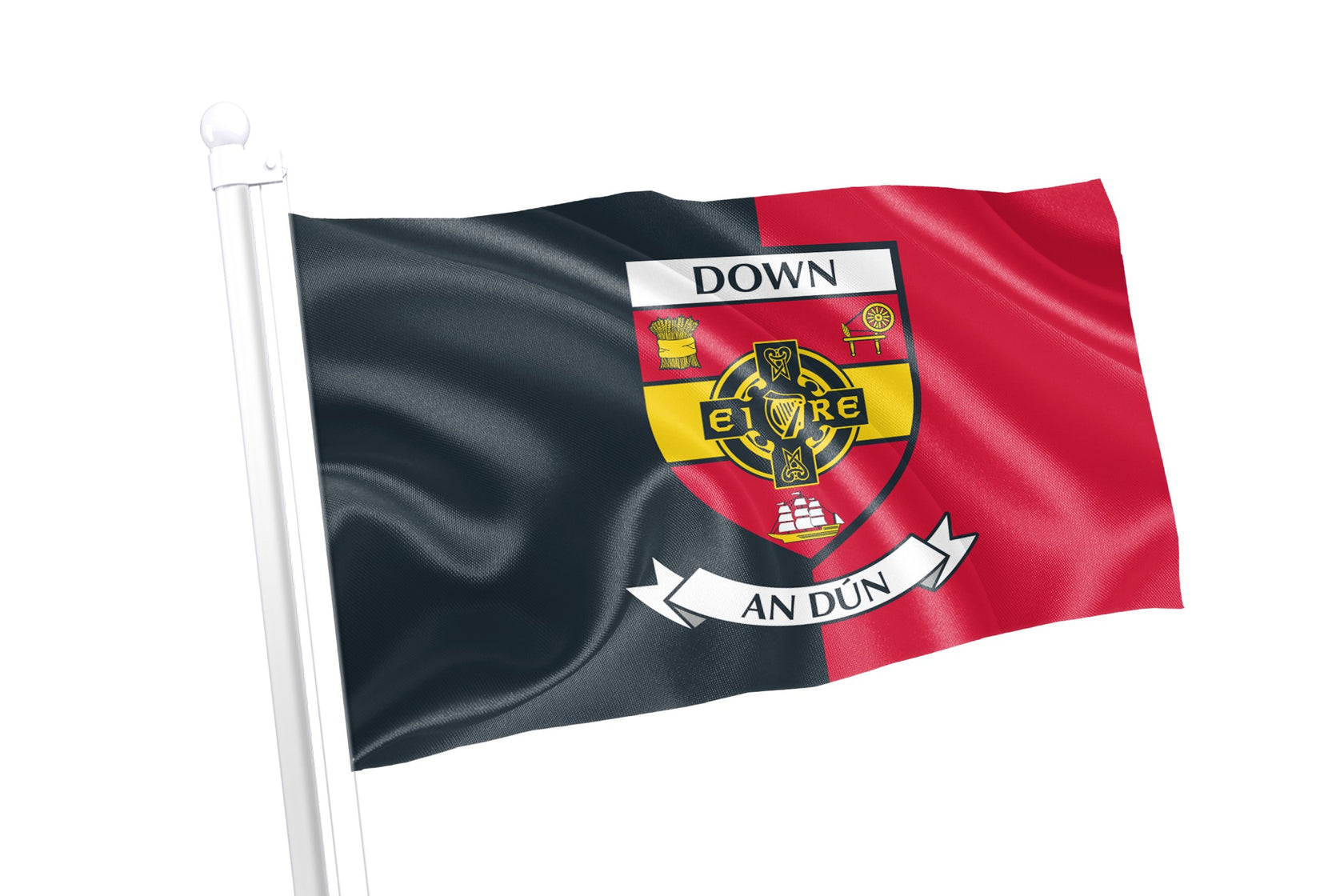 Down County Crest Flag – Flags Ireland Prospect Design