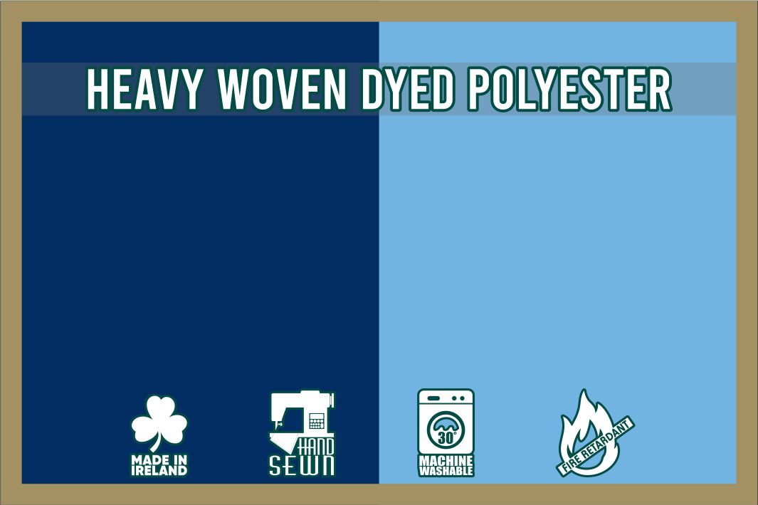 Dark(Dark Royal) & Light(Azure) Blue Coloured Flag – Flags Ireland ...