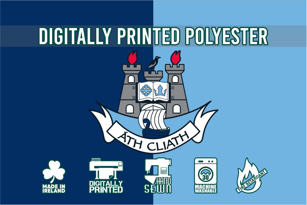 Dublin GAA Crest Flag – Flags Ireland Prospect Design