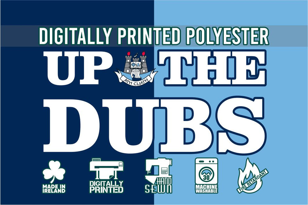 Dublin GAA 'UP THE DUBS' Flag – Flags Ireland Prospect Design