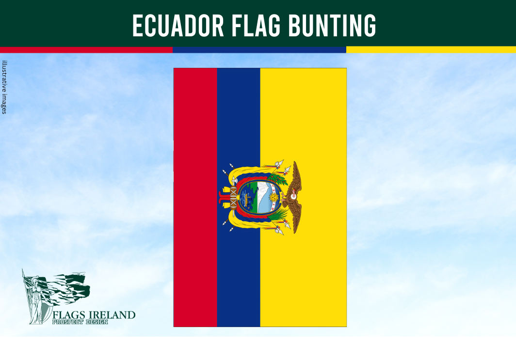 Ecuador Flag Bunting – Flags Ireland Prospect Design