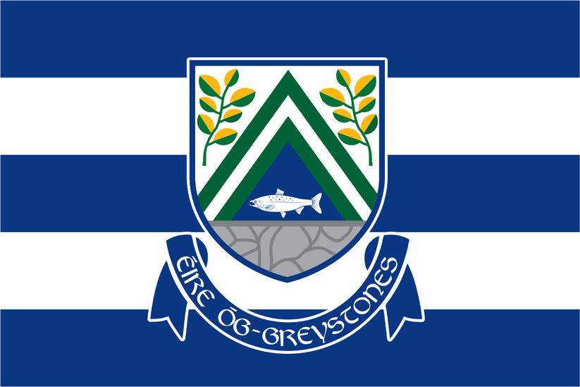 Éire Óg Greystones Striped Flag - Premium Knitted Polyester, Multiple ...