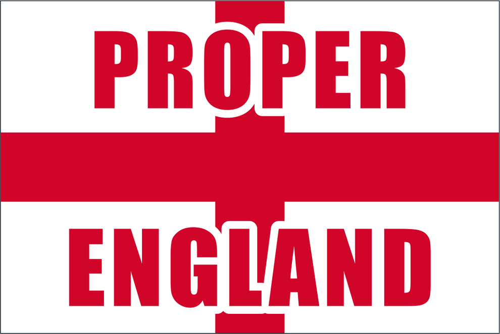 Proper England Flag | Bold St George’s Cross Supporter Flag | Unique ...