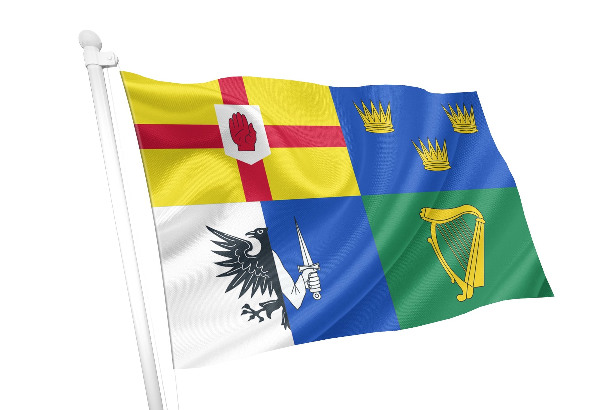 Four In One Provincial Flag – Flags Ireland Prospect Design