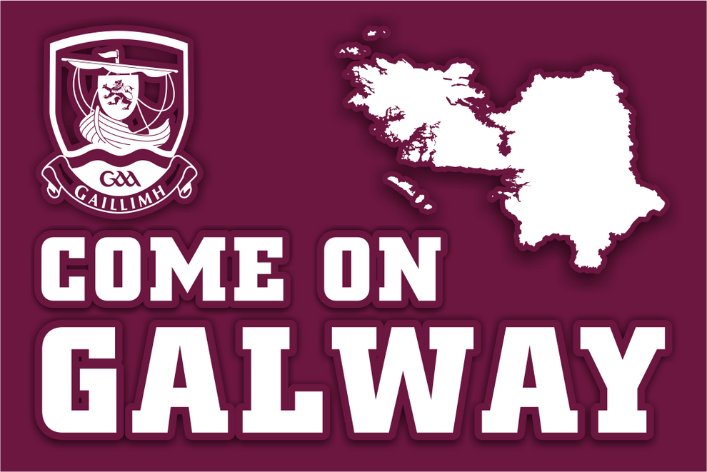 Galway GAA 'Come On Galway' Flag – Flags Ireland Prospect Design