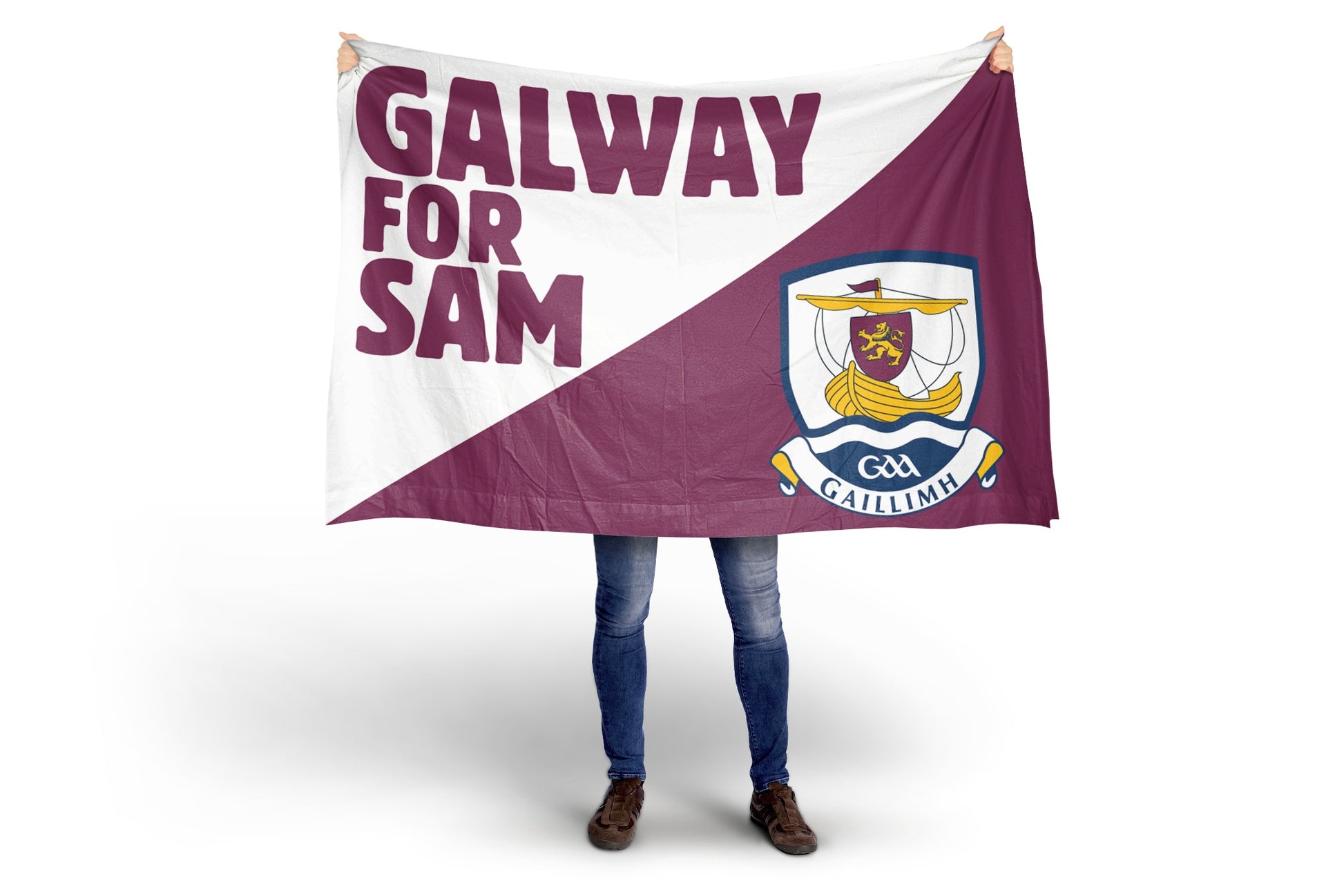 Galway GAA Crest 'Galway For Sam' Flag | Flags Ireland – Flags Ireland ...