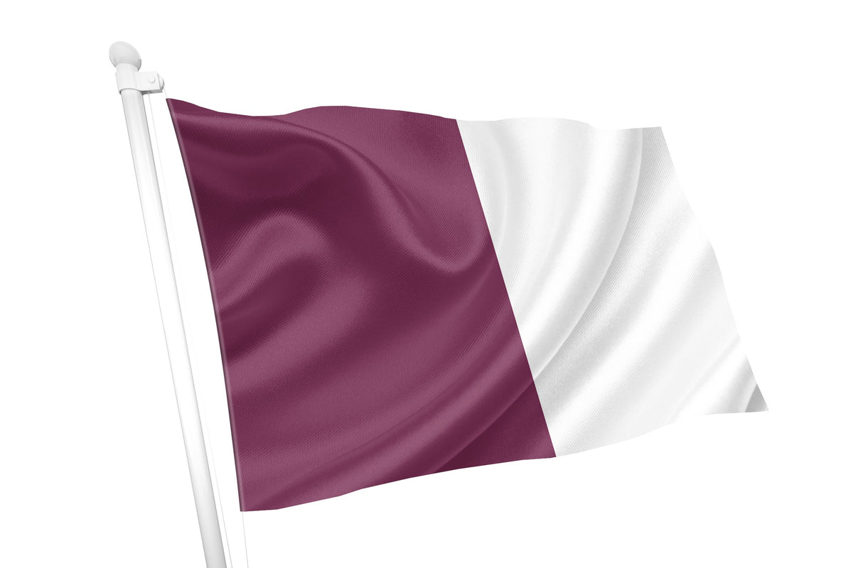 Maroon & White Coloured Flag – Flags Ireland Prospect Design