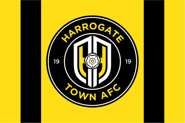 Harrogate Town Football Club Flag - Premium Knitted Polyester, Multiple ...