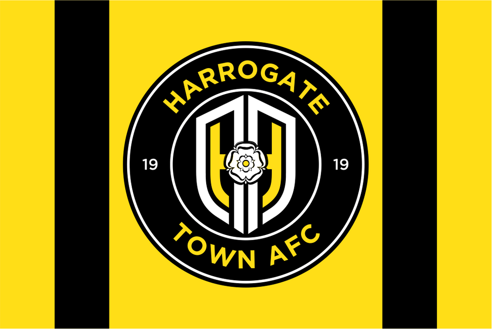 Harrogate Town Football Club Flag - Premium Knitted Polyester, Multiple ...