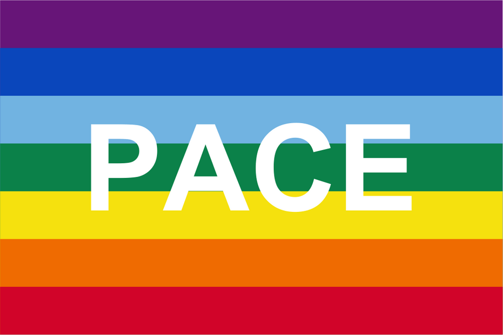 PACE Peace Flag | Rainbow Flag for Global Peace | Made in Ireland ...
