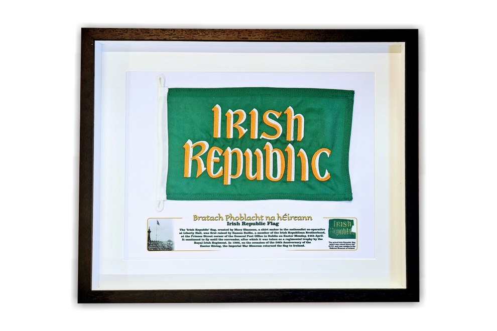 Framed Irish Republic Flag | Made in Dublin | Celebrate Ireland’s 1916 ...