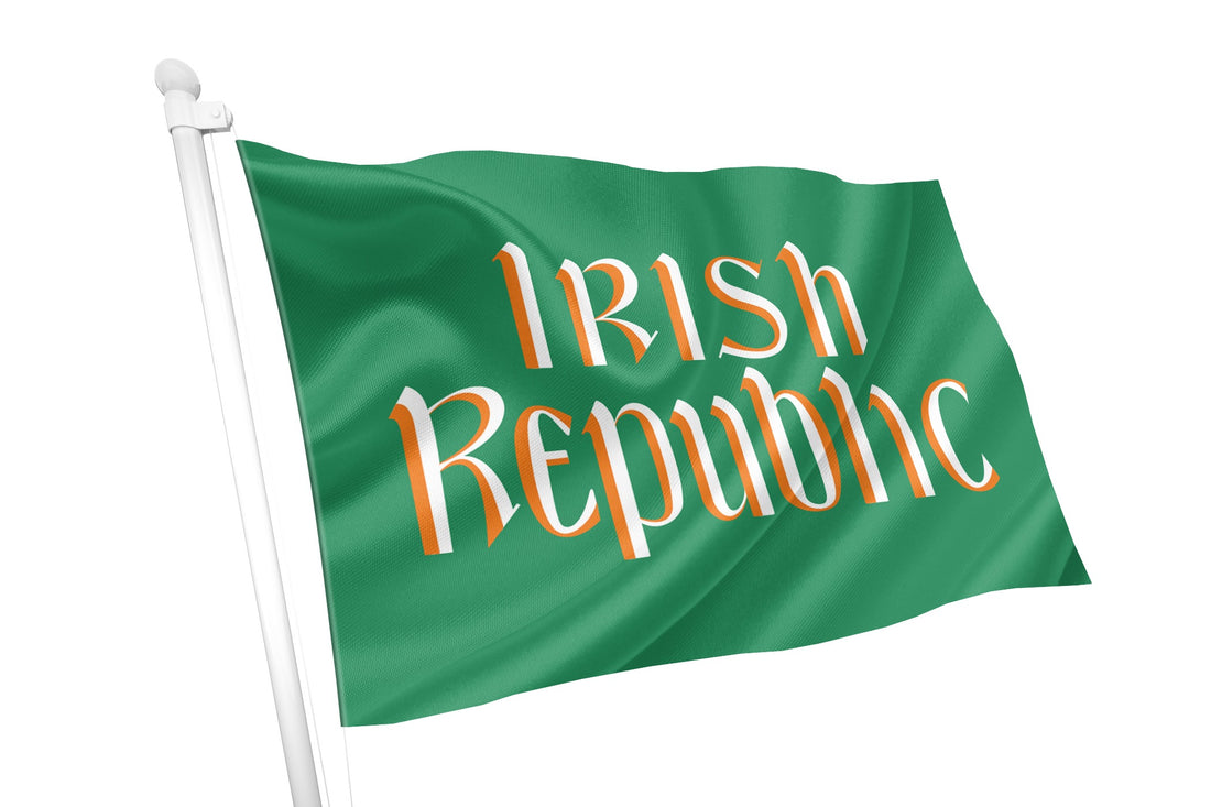 Irish Republic Text Flag – Flags Ireland Prospect Design