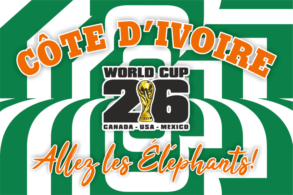 Ivory Coast World Cup 2026 Football Supporter Flag | Côte d'Ivoire Fan ...