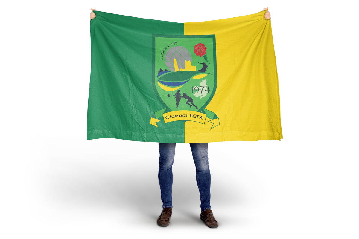 Kerry LGFA Crest Flag – Flags Ireland Prospect Design