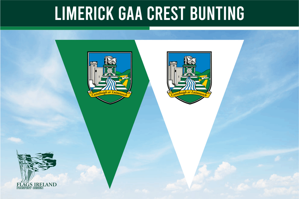 Limerick GAA Crest Bunting – Flags Ireland Prospect Design