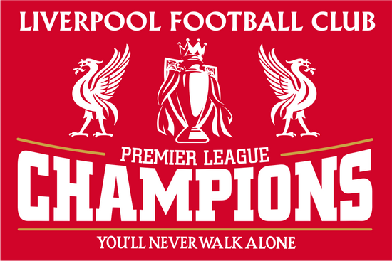 Liverpool FC 20th League Title Flag – Premier League Champions ...