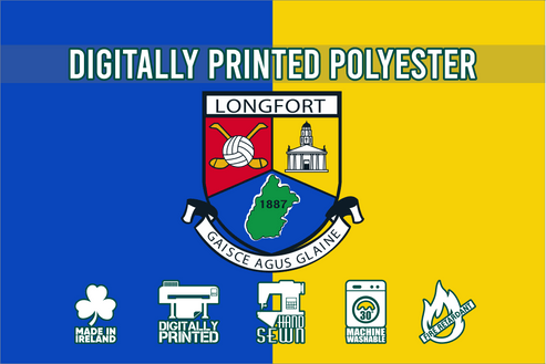 Longford GAA Crest Flag – Flags Ireland Prospect Design