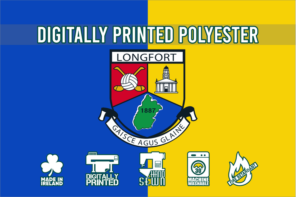 Longford GAA Crest Flag – Flags Ireland Prospect Design