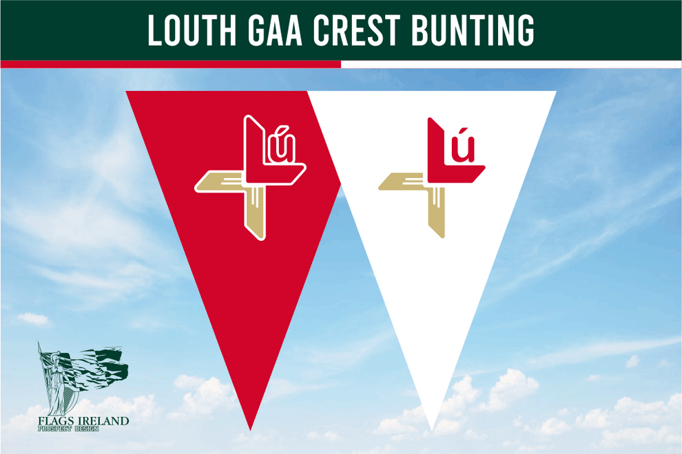 Louth GAA Crest Bunting – Flags Ireland Prospect Design