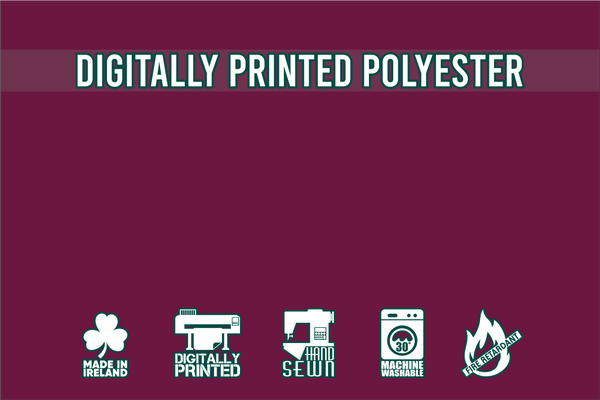 Maroon Coloured Flag – Flags Ireland Prospect Design