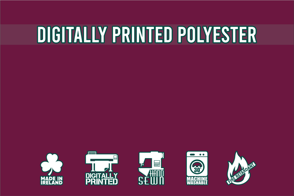 Maroon Coloured Flag – Flags Ireland Prospect Design