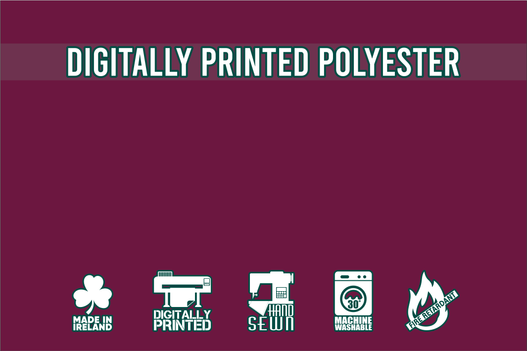 Maroon Coloured Flag – Flags Ireland Prospect Design