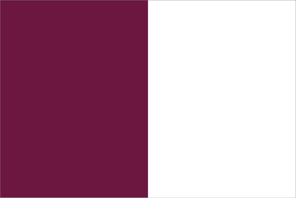 Maroon & White Handwaver Flag – Flags Ireland Prospect Design