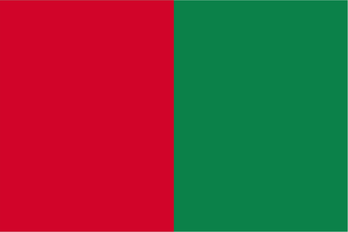 Red & Green Coloured Flag – Flags Ireland Prospect Design