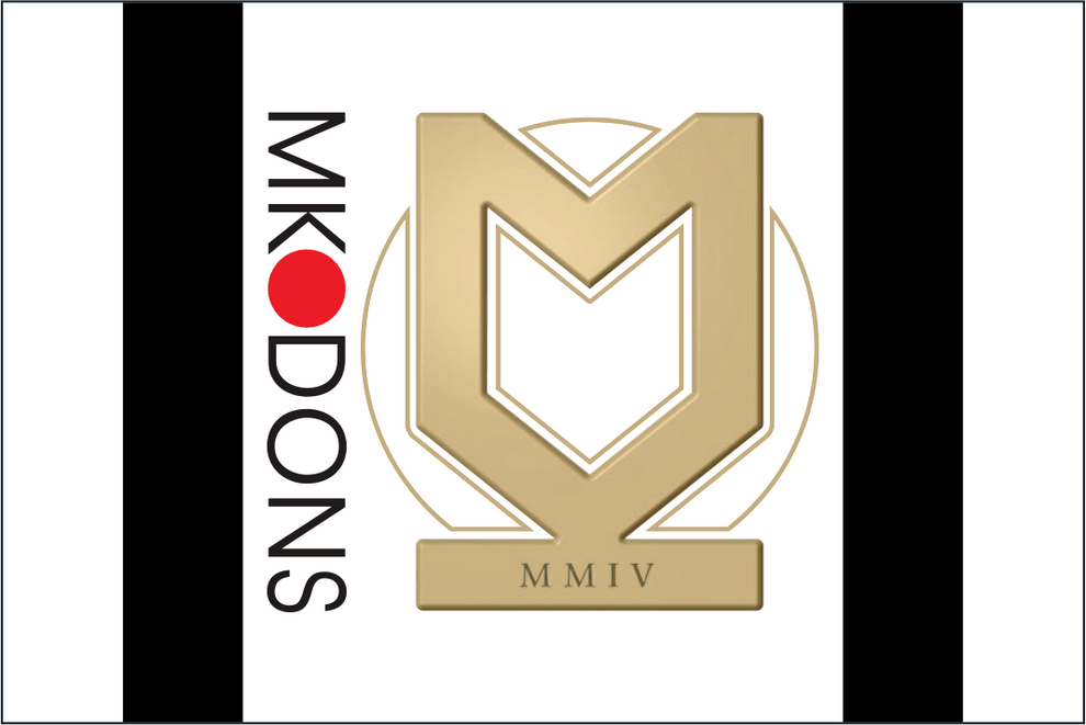 Milton Keynes Dons Football Club Flag - Premium Knitted Polyester ...