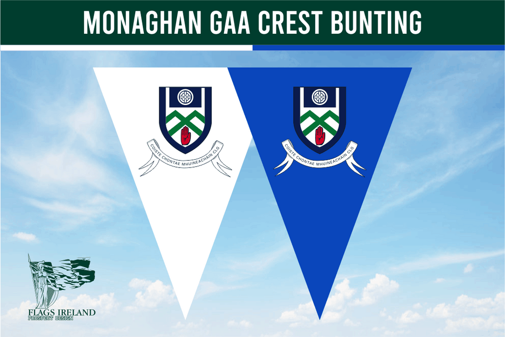 Monaghan GAA Crest Bunting – Flags Ireland Prospect Design